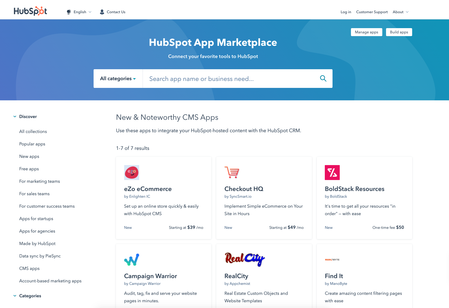 New Cms Apps In The App Marketplace
